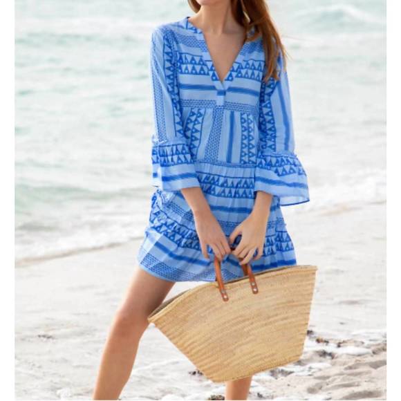 Bindu | Dresses | New Bindu Salma Dress In Blue | Poshmark